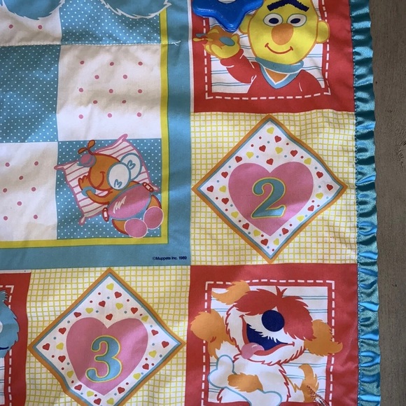 Toys | Vtg Playskool Fold N Go Activity Mat Sesame Street Baby Blanket ...
